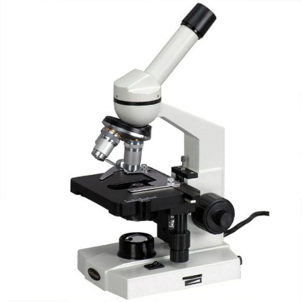 AmScope M600 Compound Monocular Microscope, WF10x Eyepiece, 40x-1000x ...