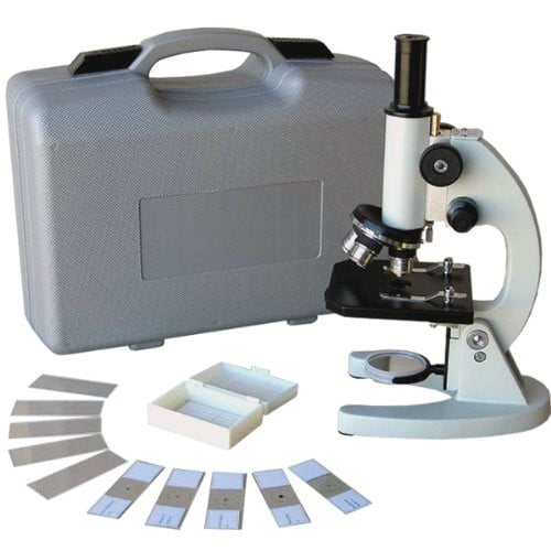 AmScope M60A-PS25 Monocular Student Compound Microscope 40X - 640X + 25 ...