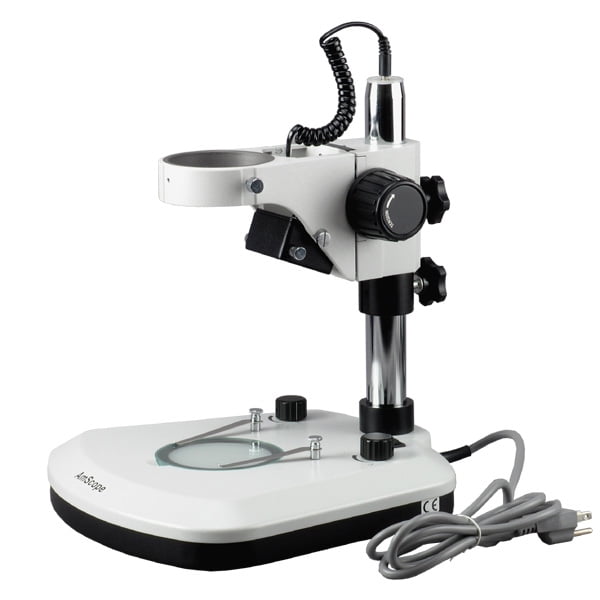 AmScope New Microscope Table Stand with Top & Bottom LED Lights New ...