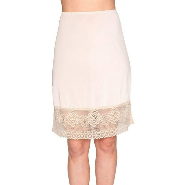 AmShibel Half Slips for Women Underskirt Short Lace Trim Mid-length ...