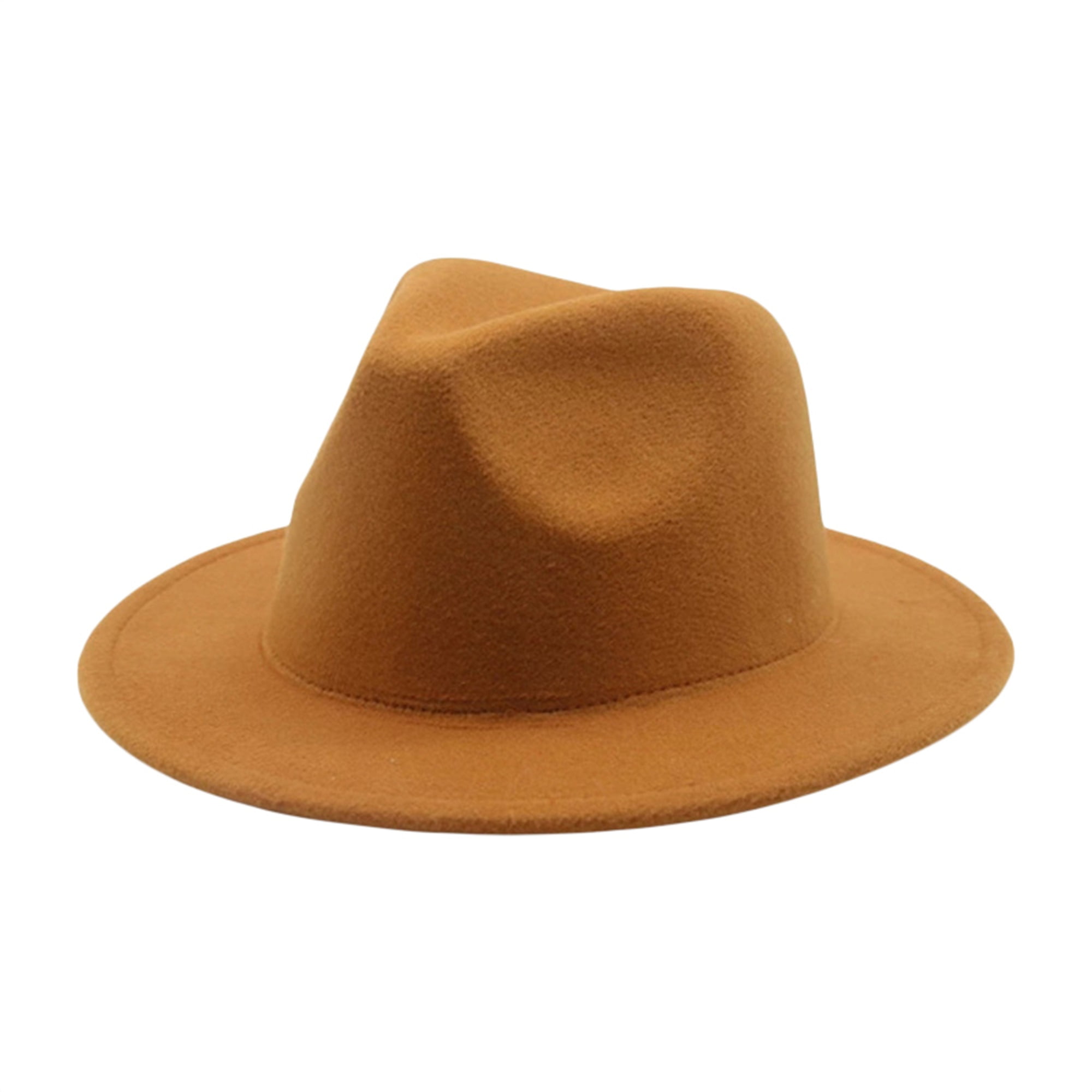 AmShibel Kid Boys Girls Fedora Hat Solid Color Children Jazz Hats ...
