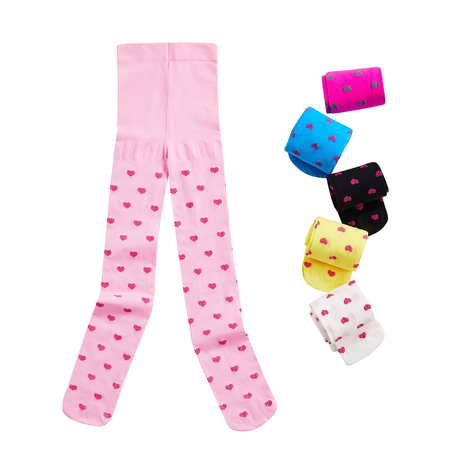 AmShibel Valentines Day Kids Girls Pantyhose Sweet Elastic Waist Heart ...