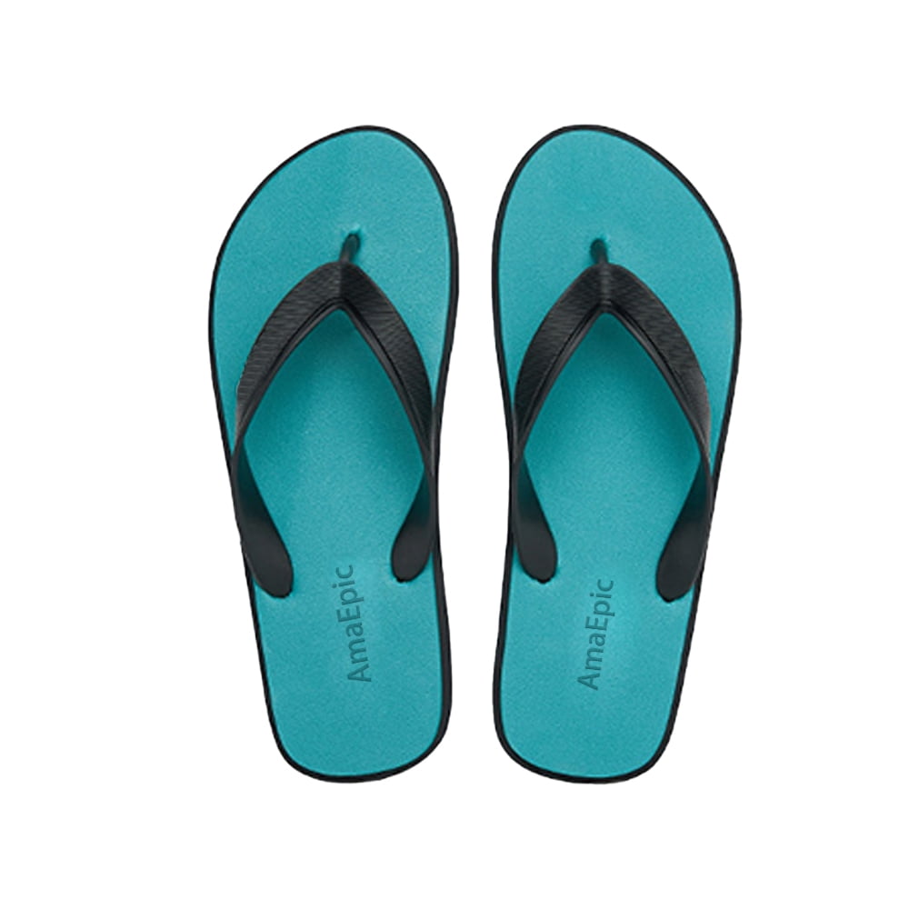 AmaEpic Chappals, Slim Flip Flops for Women Beach Rubber Shower Shoes ...