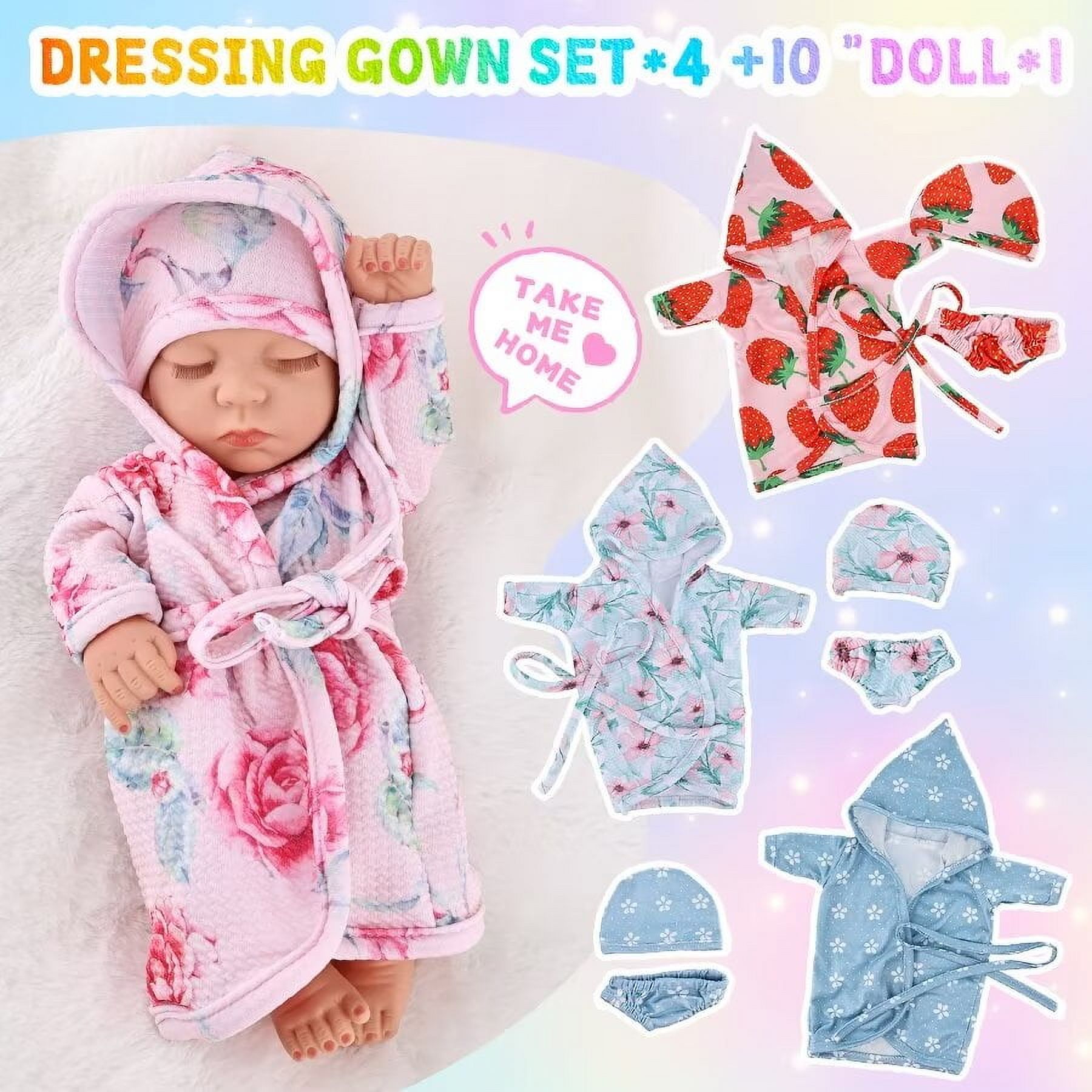 AmaMary 10 Inch Reborn Doll and Pajama Set Includes a realistic doll ...