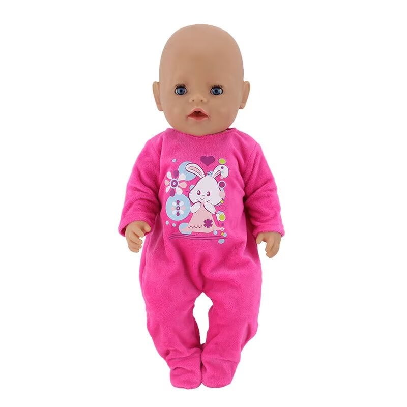 AmaMary 16-18" Reborn Doll Clothing American Soft Doll Hooded Pajama ...