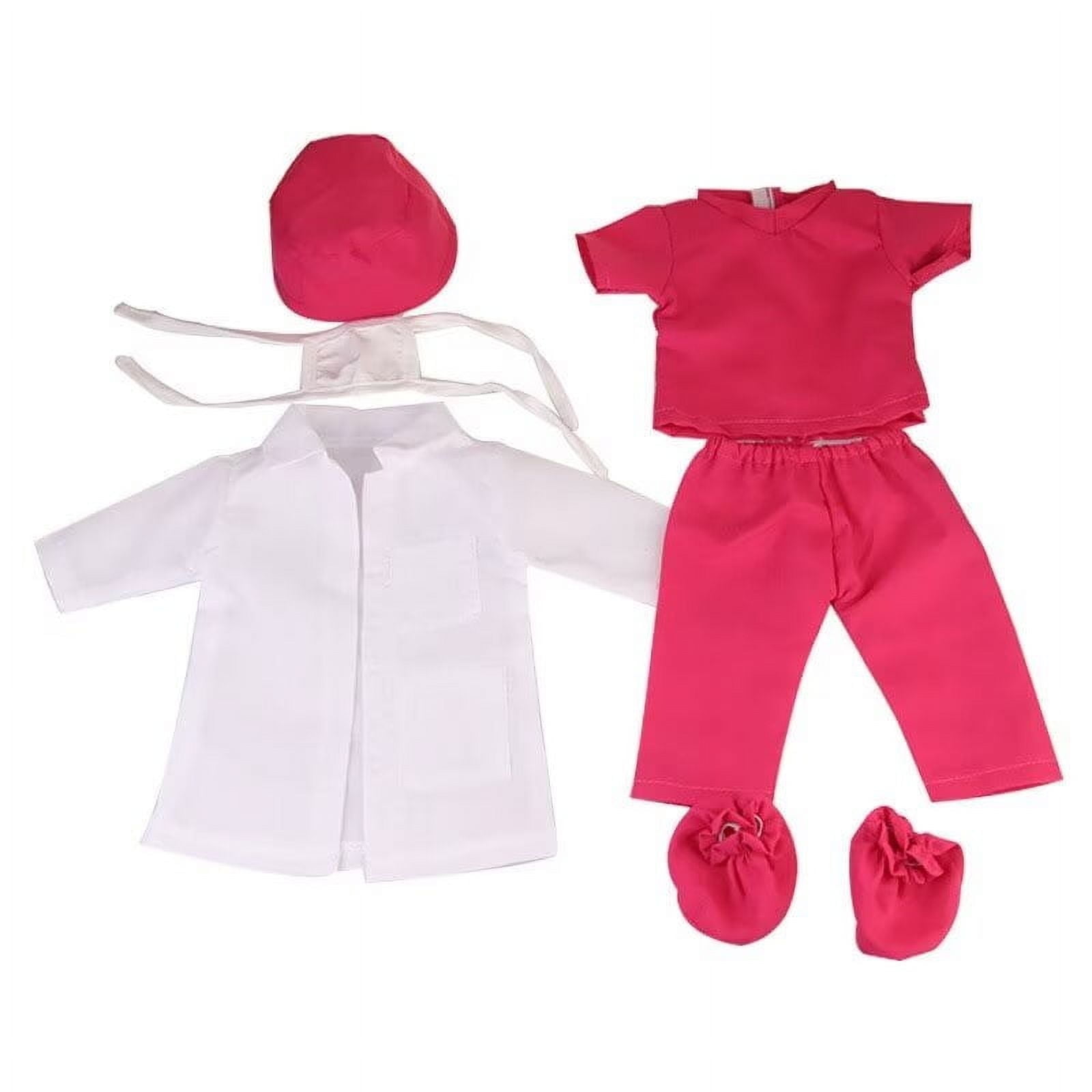 AmaMary 18" Doll Doctor Costume Fits American Dolls Nurse Medical Set ...