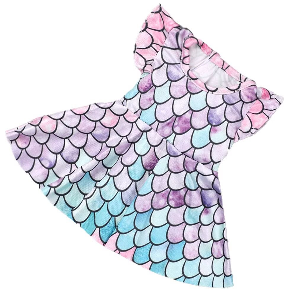 AmaMary 18 inch Doll Clothes – Gradient Mermaid Scale Dress for 18 inch ...
