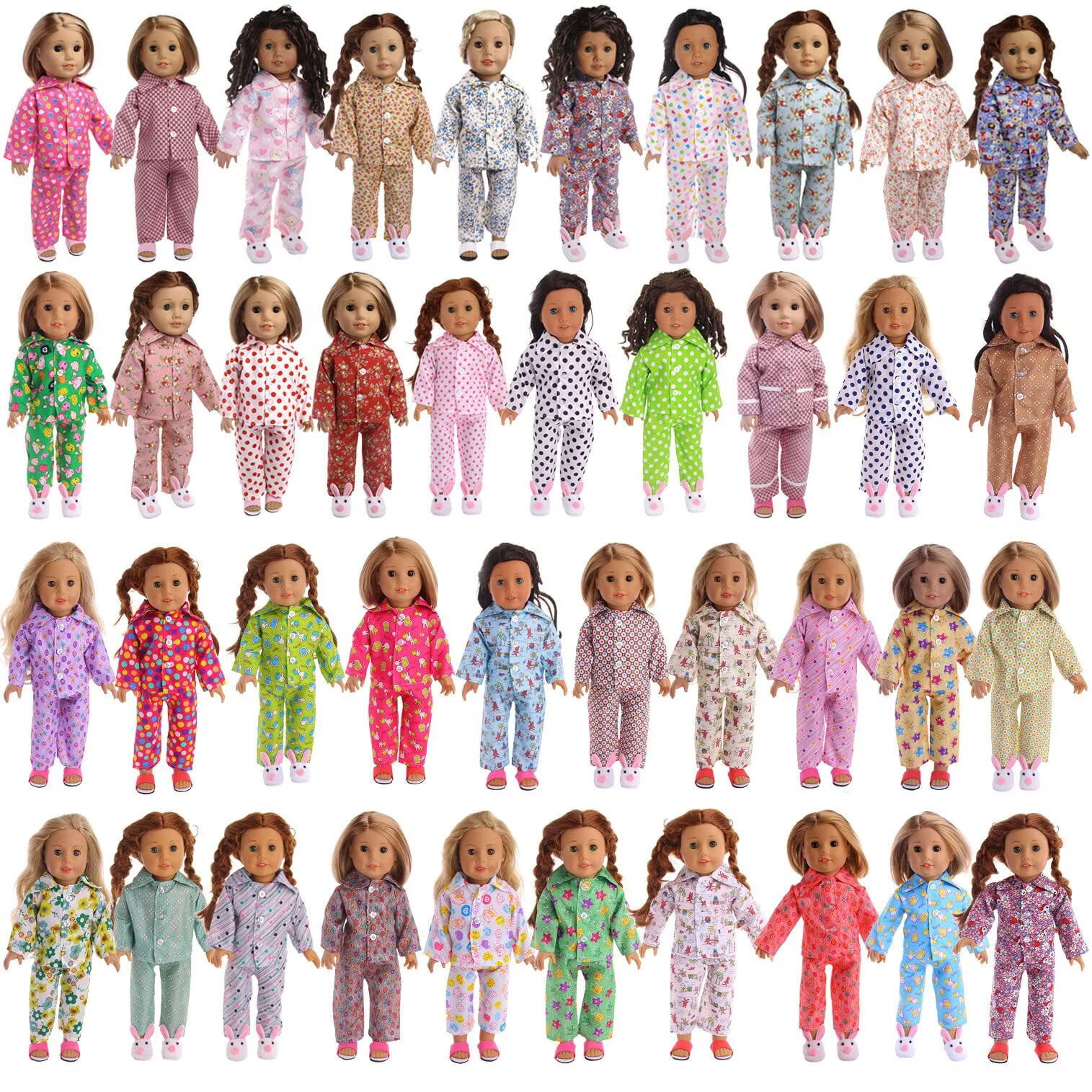 AmaMary 18 inch Reborn Doll Pajamas Set – 10-Set Deluxe Sleepwear ...