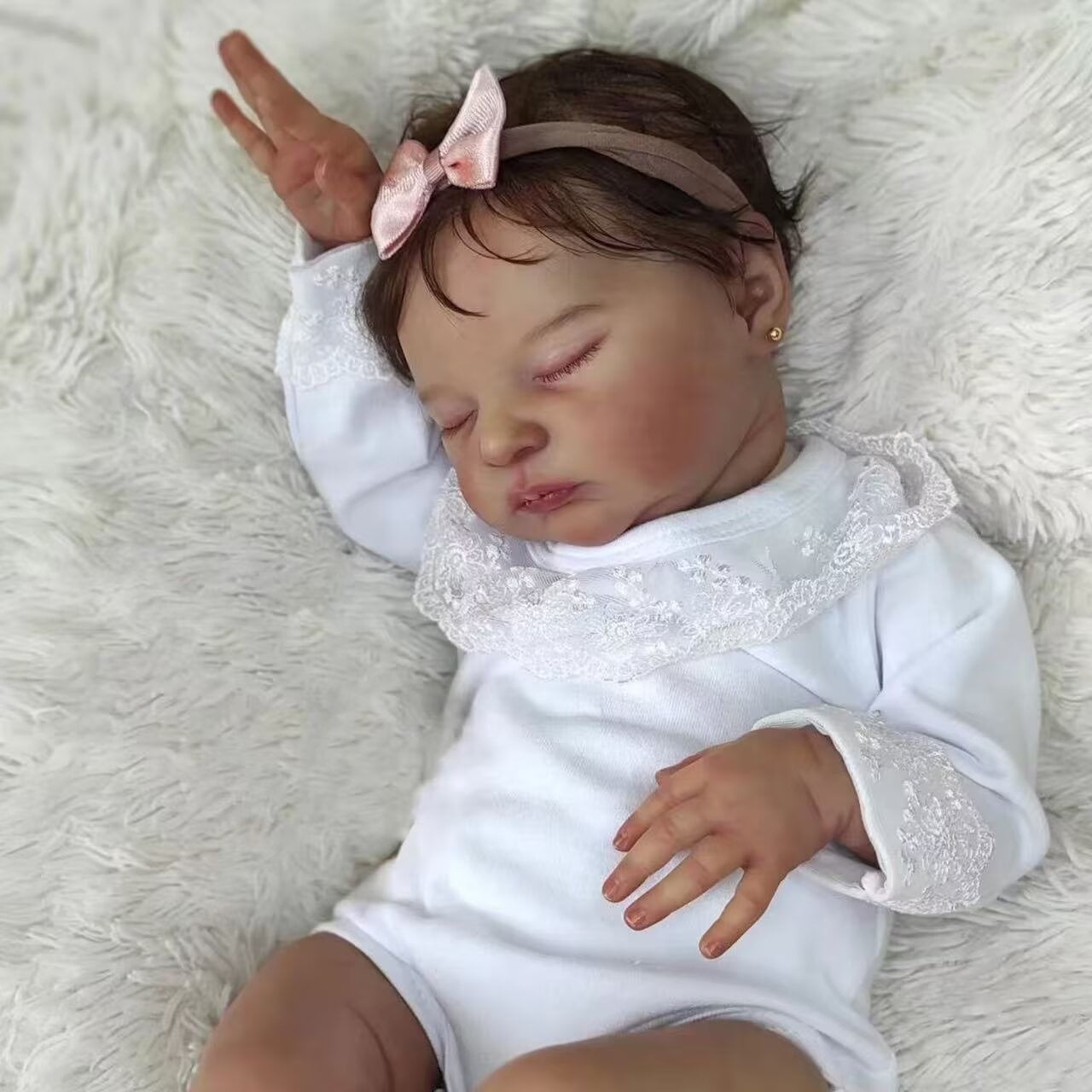 AmaMary 19 inch Handmade Reborn Baby Doll Laura – Realistic Sleeping ...