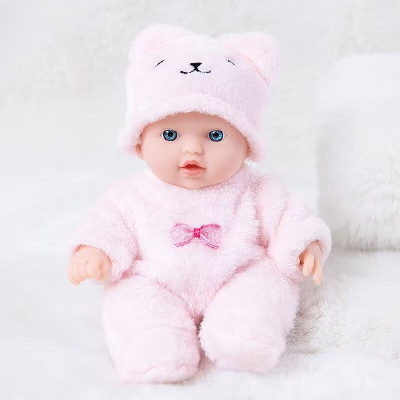 AmaMary 8" Cute Bear Plush Clothes Doll Full Body Soft Gel Vinyl Reborn ...