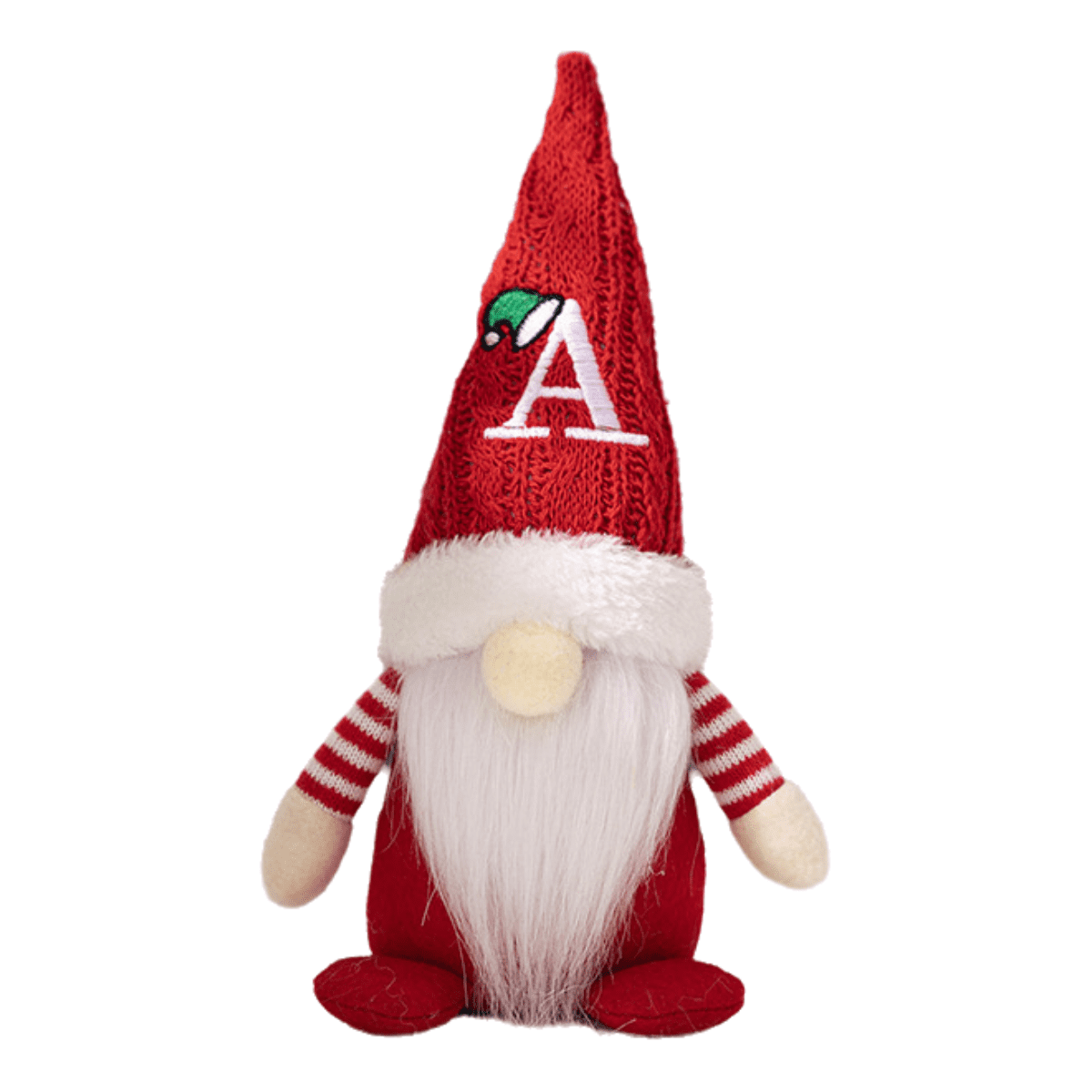 AmaMary Christmas Alphabet Figurine Decorative Christmas Knitted Hat ...