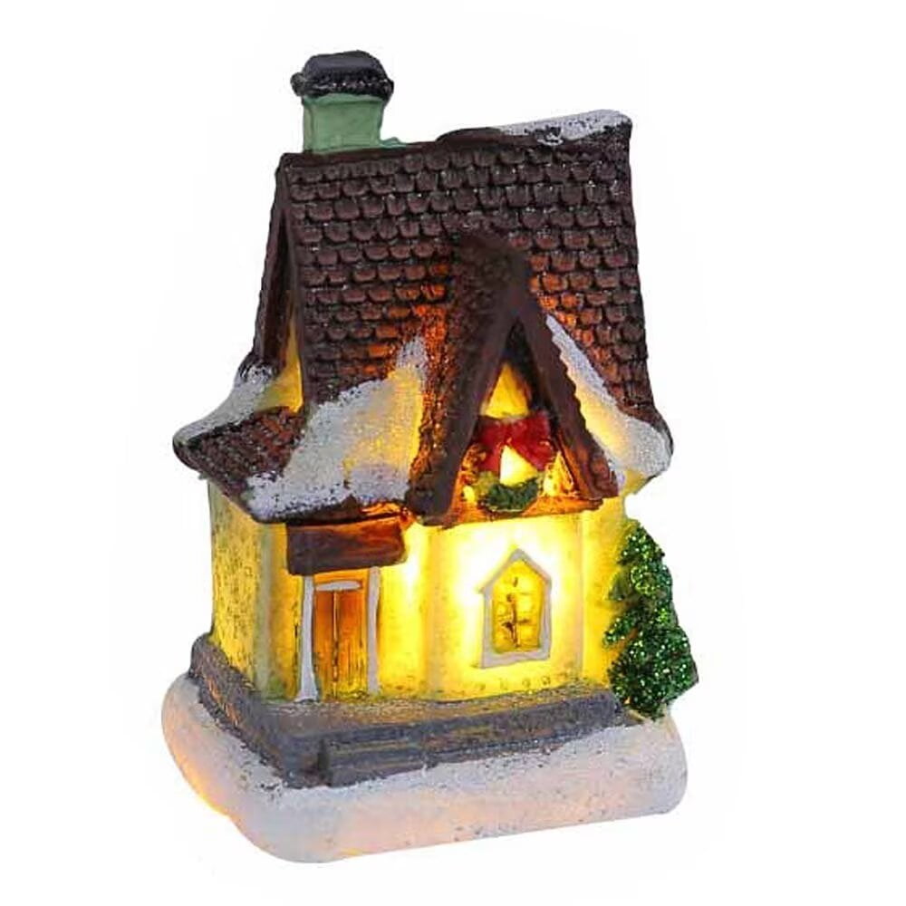 AmaMary Christmas Village Sets LED Lighted Christmas Village Houses ...