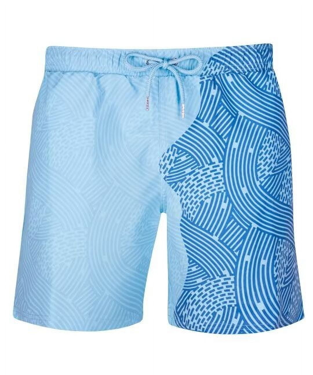 AmaMary Color Changing Swim Trunks for Men, Color Changing Shorts for ...