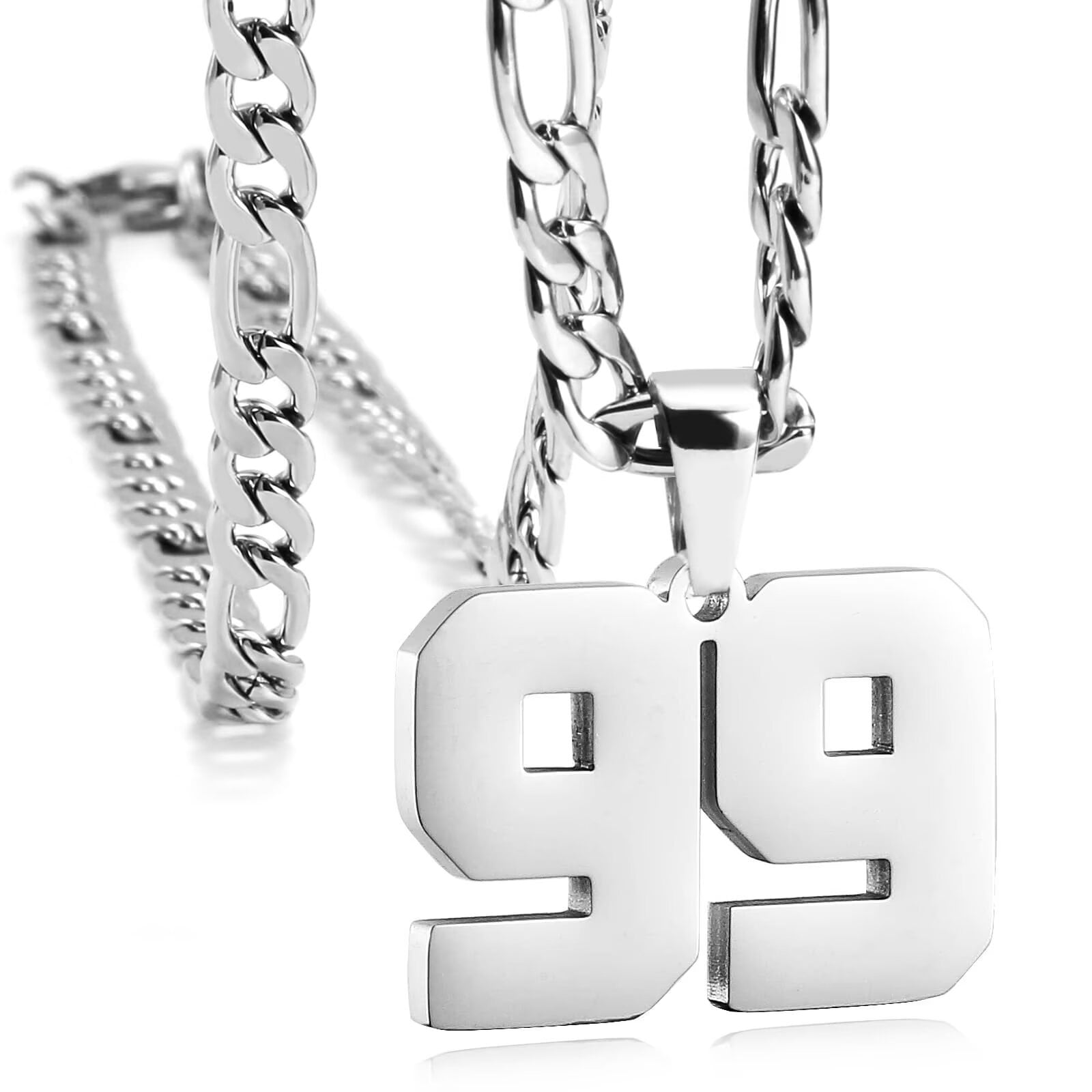 AmaMary Personalized Jersey Number Necklaces for Mens,Athletes ...