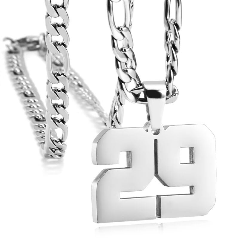 AmaMary Personalized Jersey Number Necklaces for Mens,Athletes ...