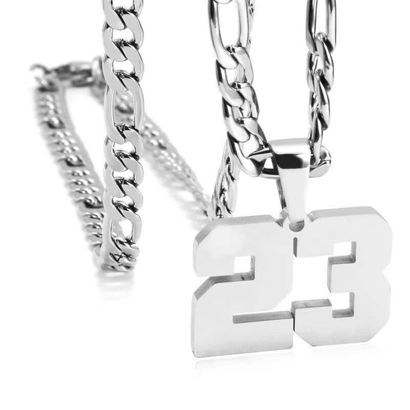AmaMary Personalized Jersey Number Necklaces for Mens,Athletes ...