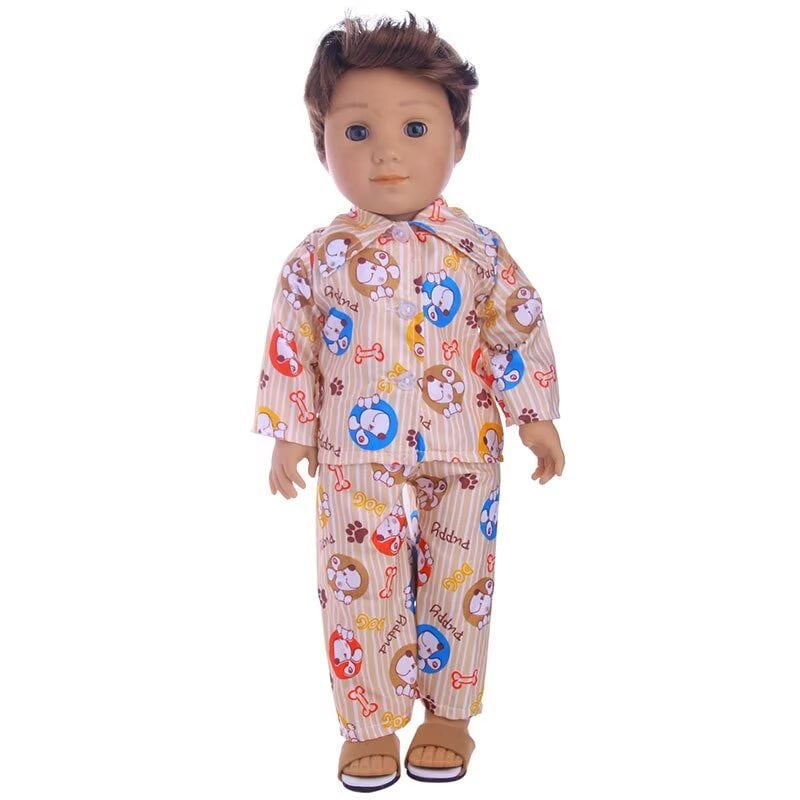 AmaMary Reborn Doll Pajamas 2 Pcs Set Clothing Accessories for 18-inch ...