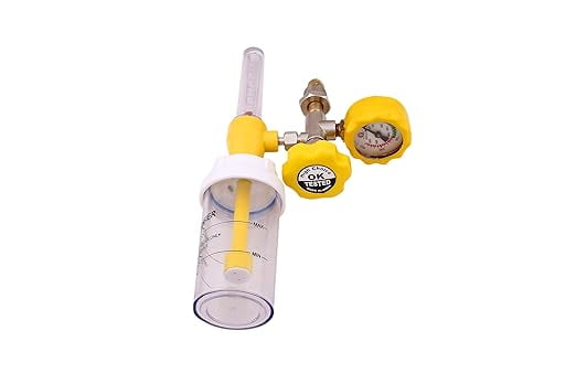 Amaan Oxygen Flow Meter With Humidifier Bottle || Flowmeter For Oxygen ...