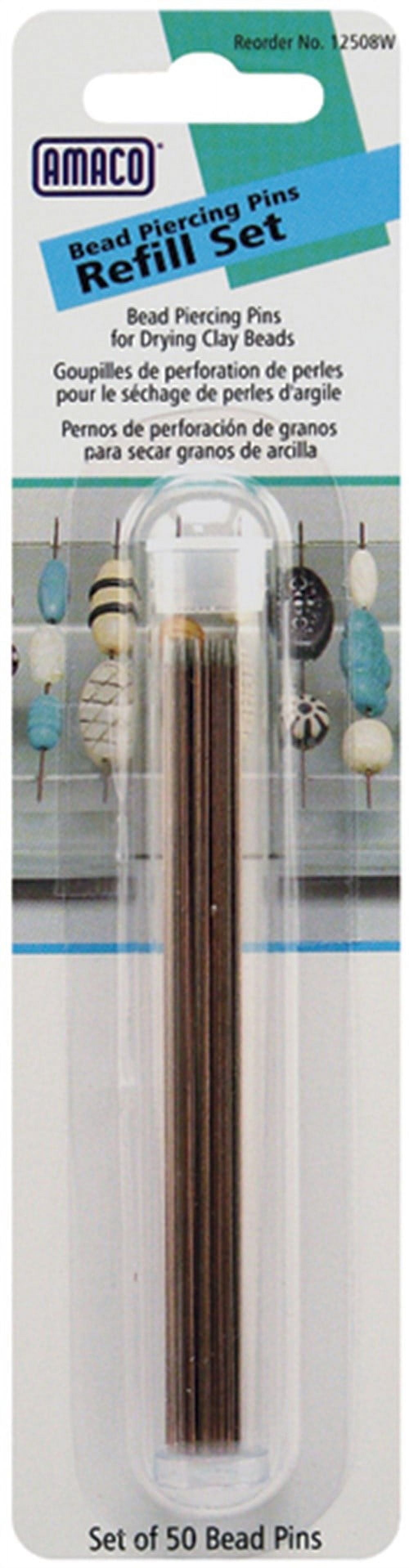 Amaco 12508W Bead Piercing Pins Refill 50/Pkg - - Walmart.com