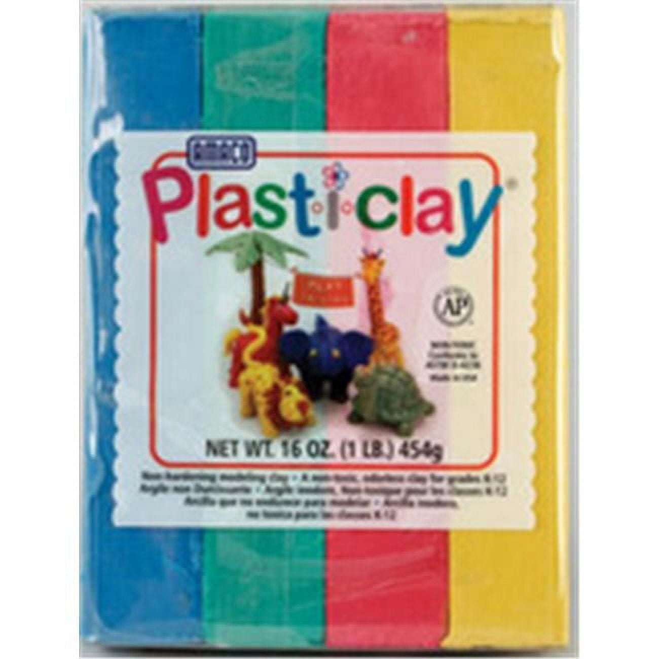 Amaco 91127F Plast-I-Clay Modeling Clay- Orange 1 Lbs. - Walmart.com