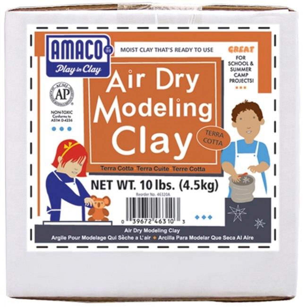 Amaco Air Dry Modeling Clay 10 Pounds - Walmart.com