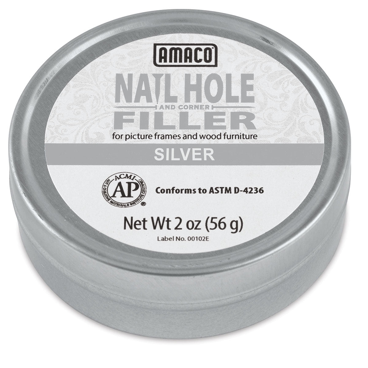 Amaco Nail Hole and Corner Filler - 2 oz, Silver - Walmart.com