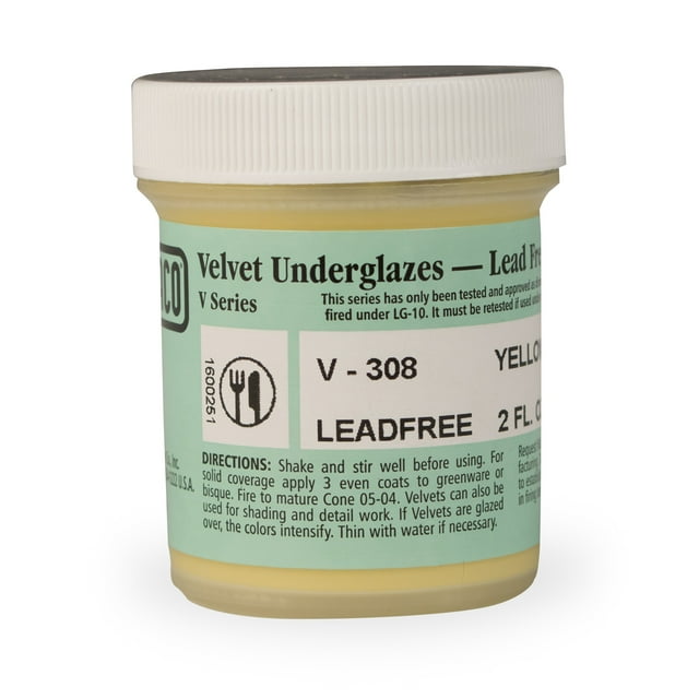 Amaco Velvet Underglaze, 2 oz., Yellow - Walmart.com