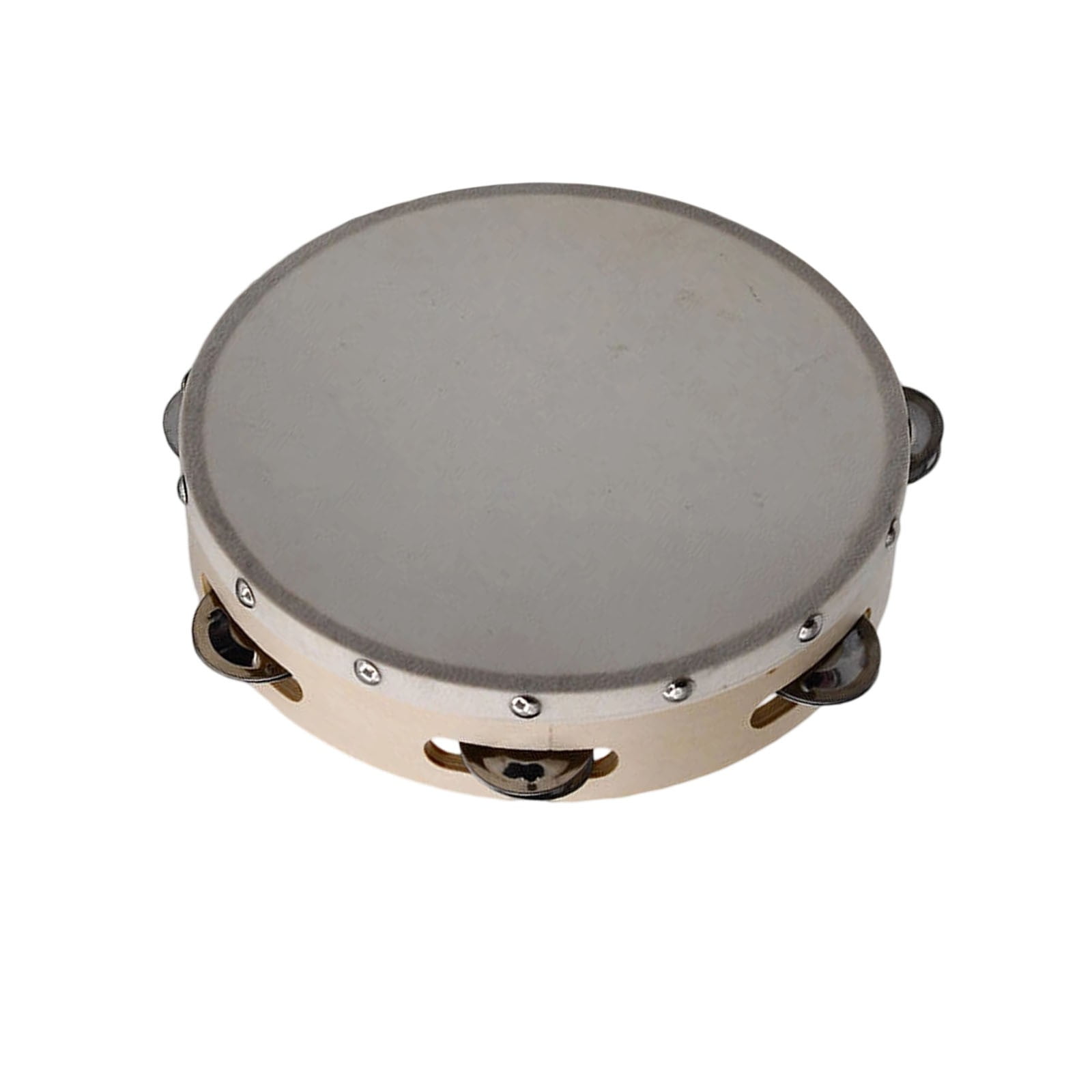 Amacok 1 Pack Tambourine for Adults Wooden Hand Drum Bell for ...