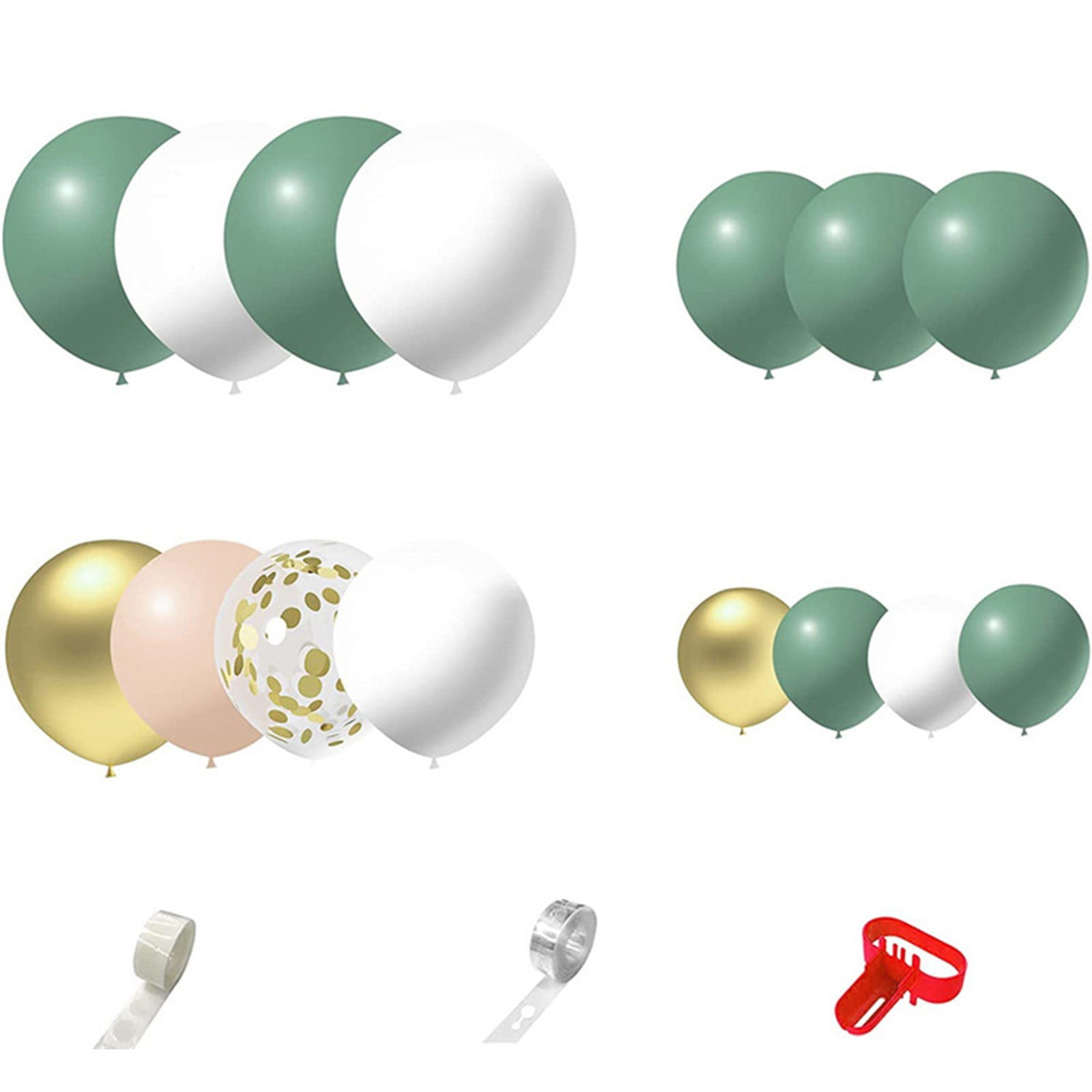 Amacok 117Pcs Beans Green Avocadoes Balloons Chain Set Birthday Party ...