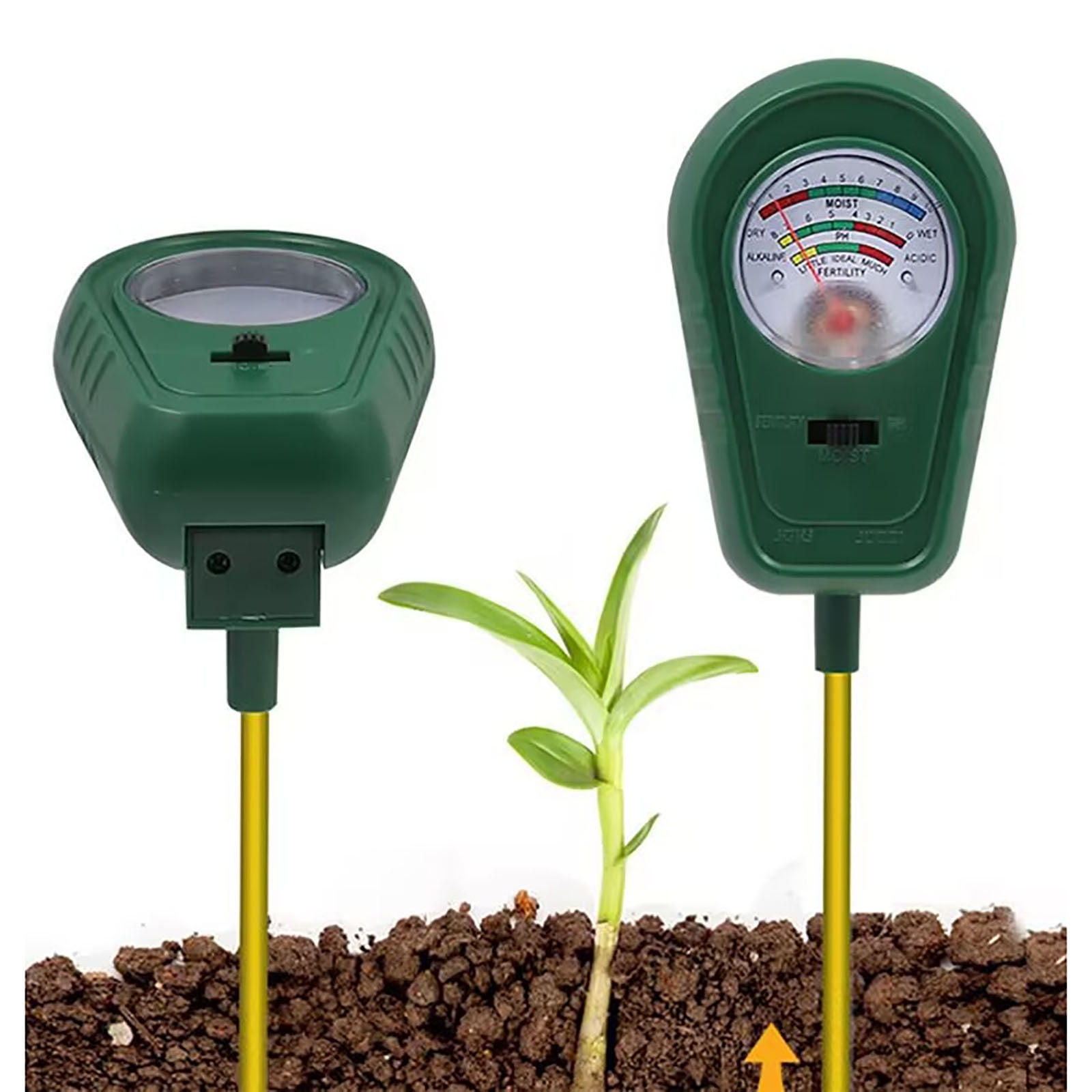 Amacok 3-In-1 Soil Test Kit, Soil Moisture Meter/Ph Meter/Fertility ...