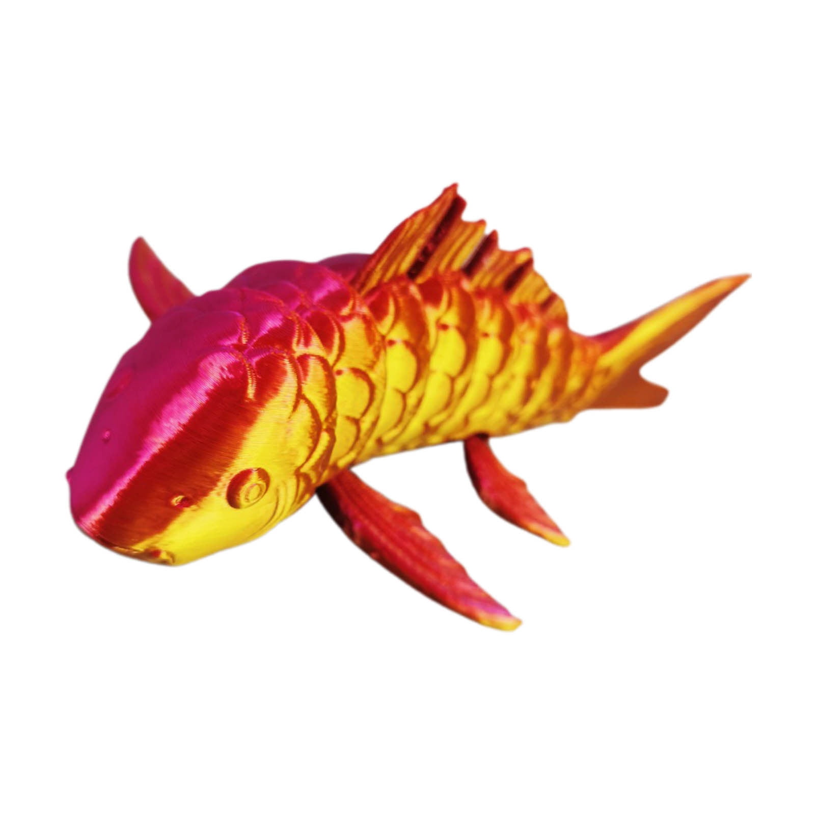Amacok 3D Printed Fish Toy, Desk Decor Fidget & Decompression Model for ...