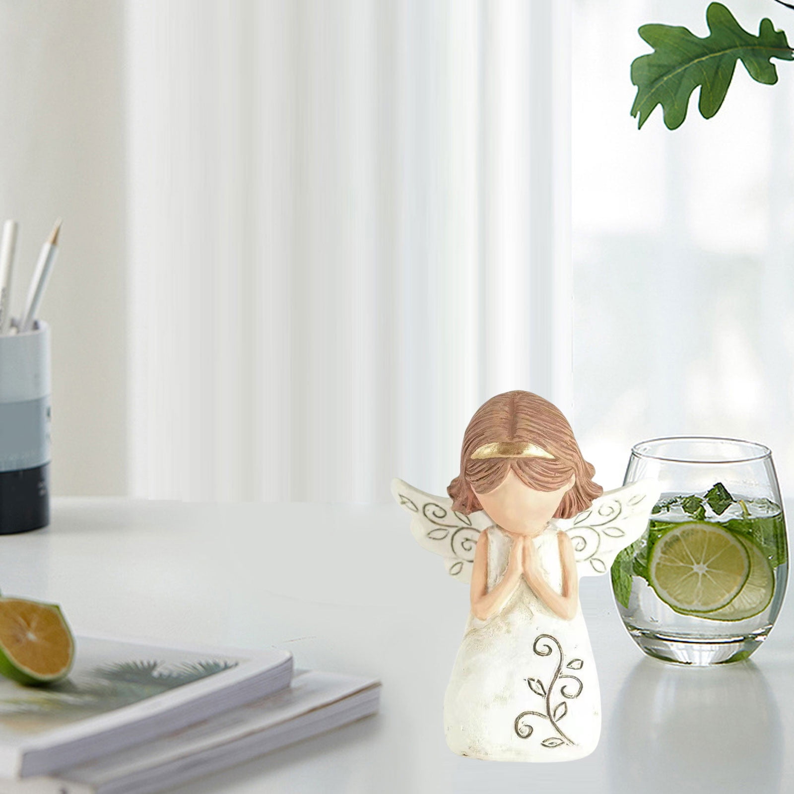 Amacok Angel Statue, Cute Angel Figurines, 3.9'' Angel Statues for Home ...