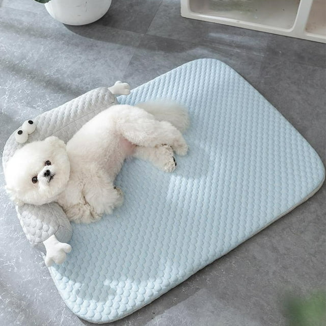 Amacok Dog Cooling Bed Summer Sleeping Cool Bed Keep Cooling for Pets ...