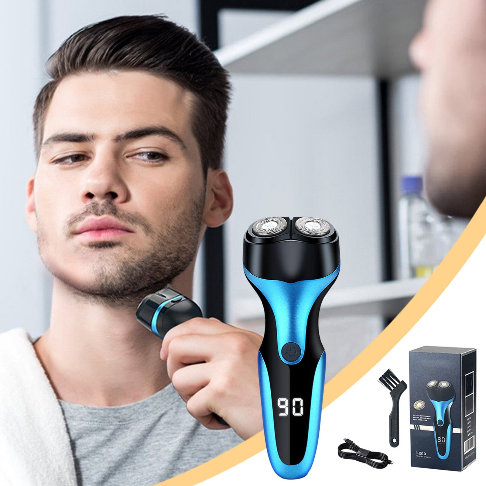 Amacok Electric Shaver Men's Electric Razor Cordless Face Shaver ...