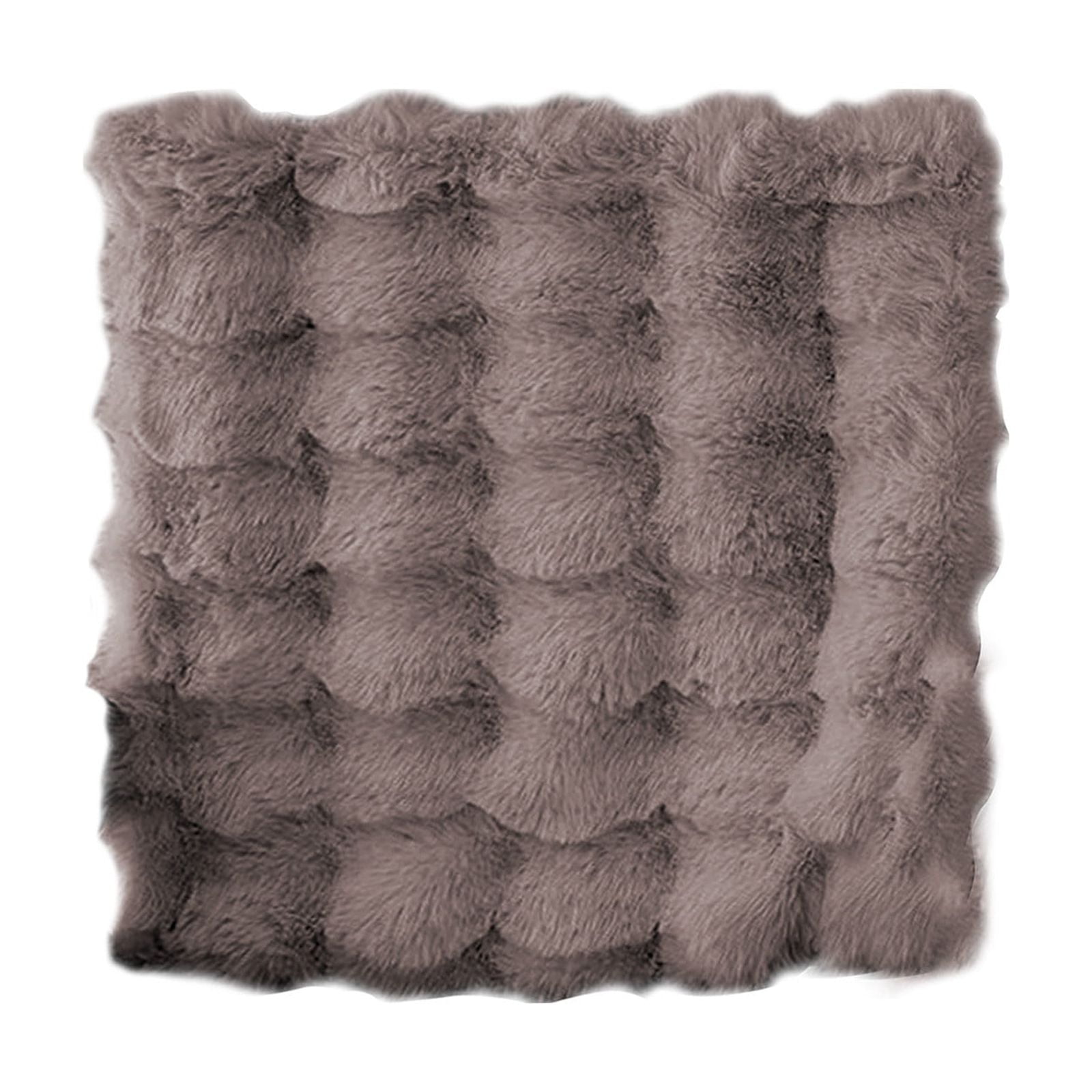 Amacok Faux Fur Chair Cover Seat Cushion Pad Super Soft Indoor Chair ...