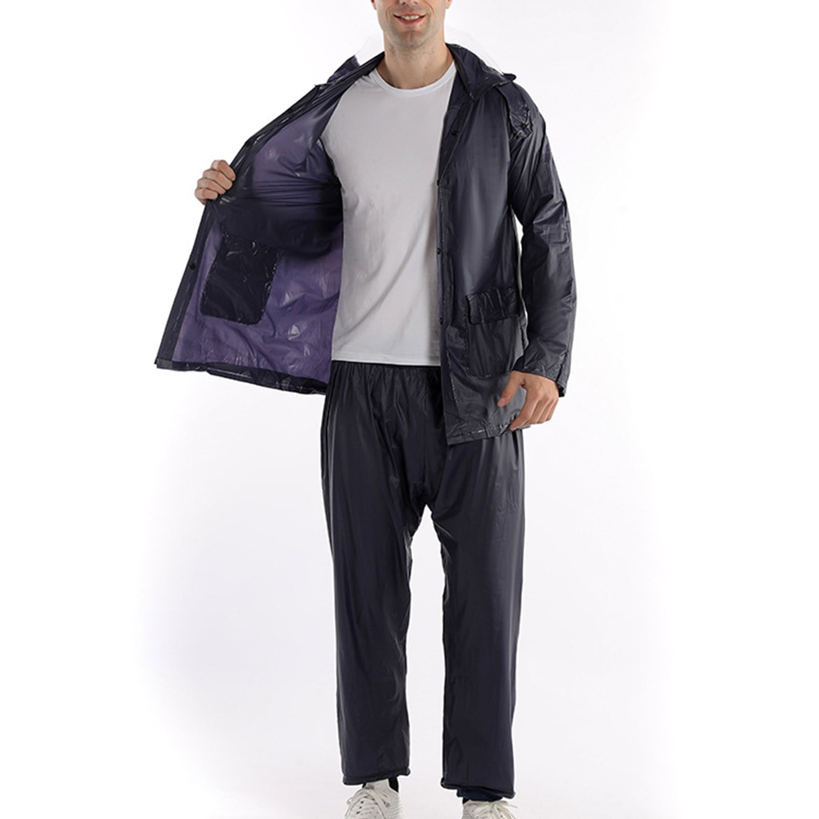 Amacok Rain Suit for Men & Women Jackets & Pants Waterproof Work ...