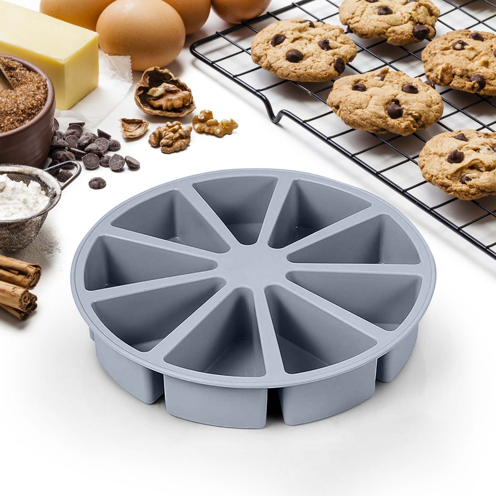 Amacok Silicone Baking Molds 9-Cavity Silicone Portion Cake Mold Soap ...