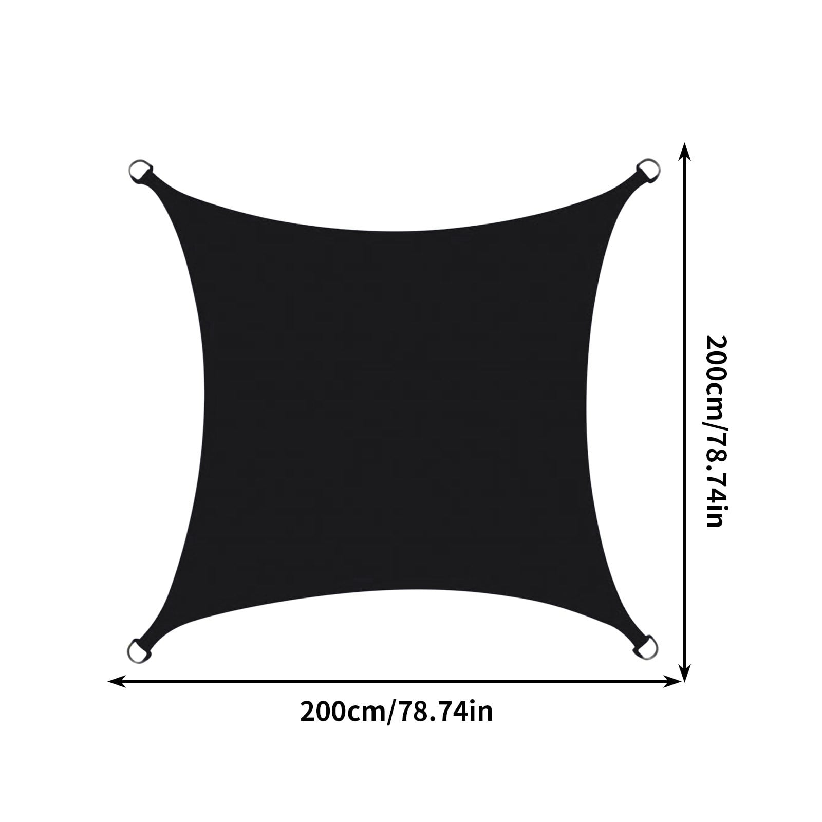 Amacok Small Outdoor Sunshade Rectangle Canopy, Sun Garden Waterproof ...