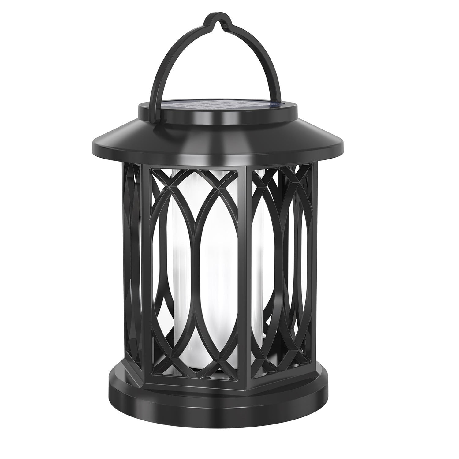 Amacok Solar Courtyard Light Outdoor 28Led Flame Lantern Hollow Out ...