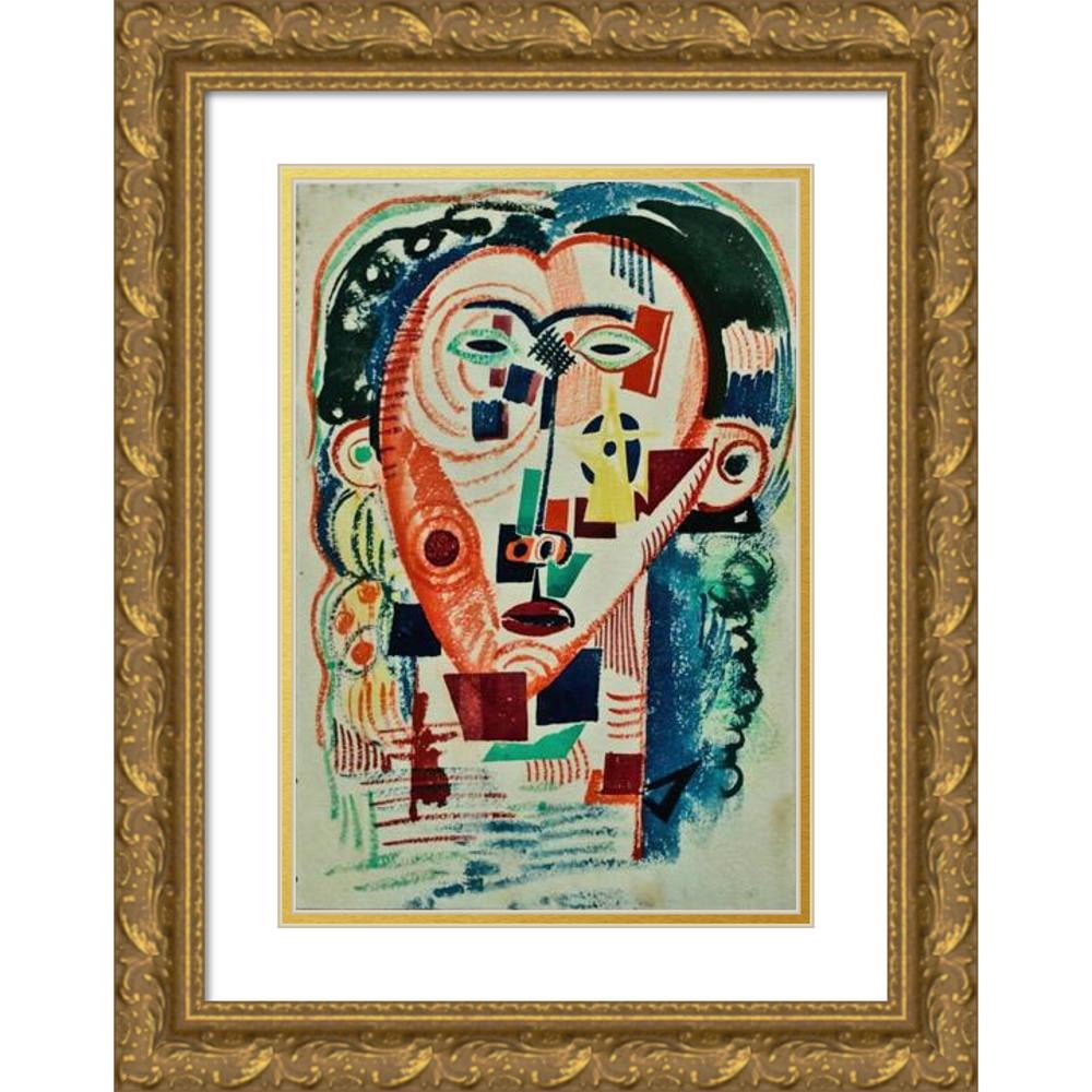 Amadeo de Souza-Cardoso 11x14 Gold Ornate Wood Frame and Double Matted ...