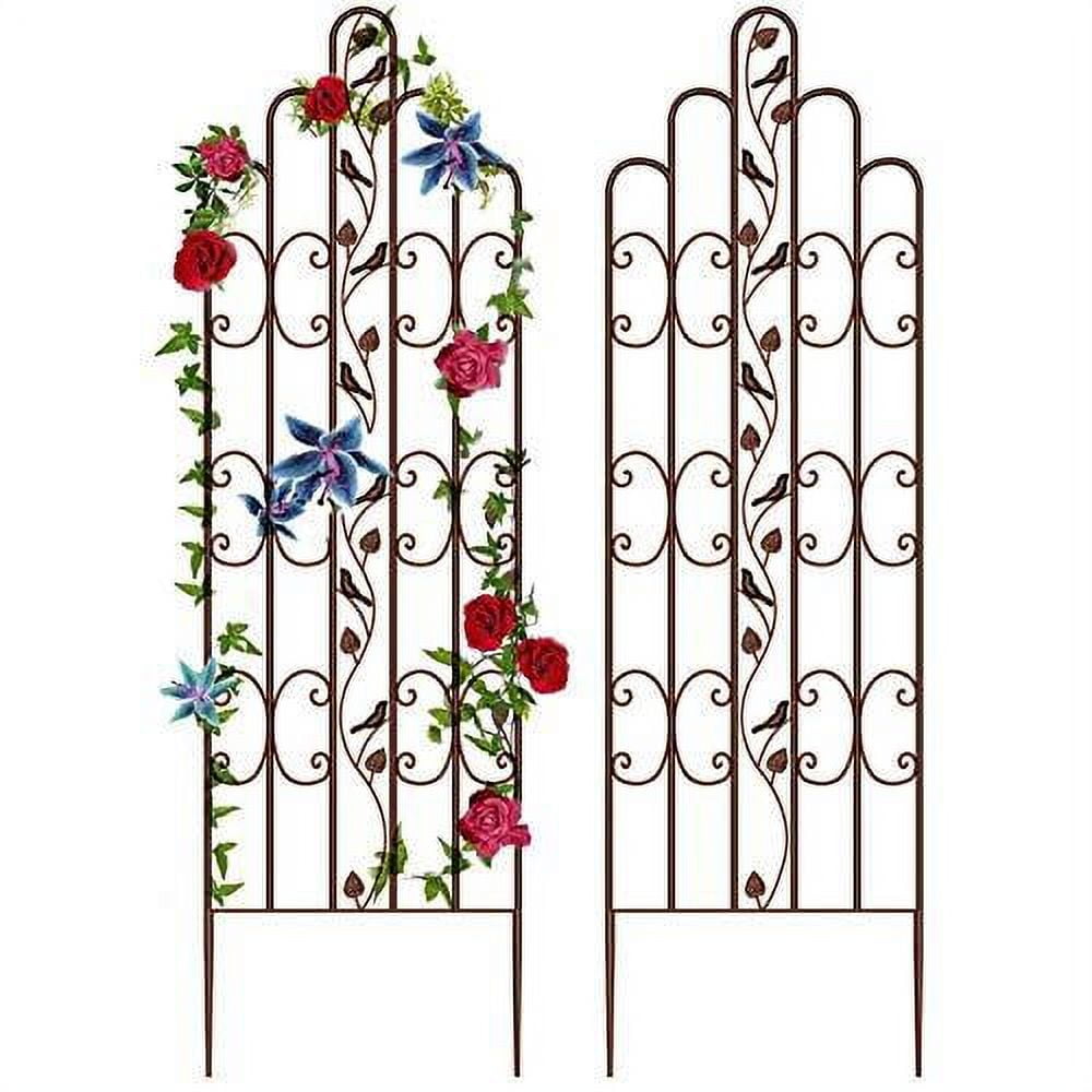 Amagabeli 2 Pack Large Garden Trellis 71” x 21” Heavy Duty Rustproof ...