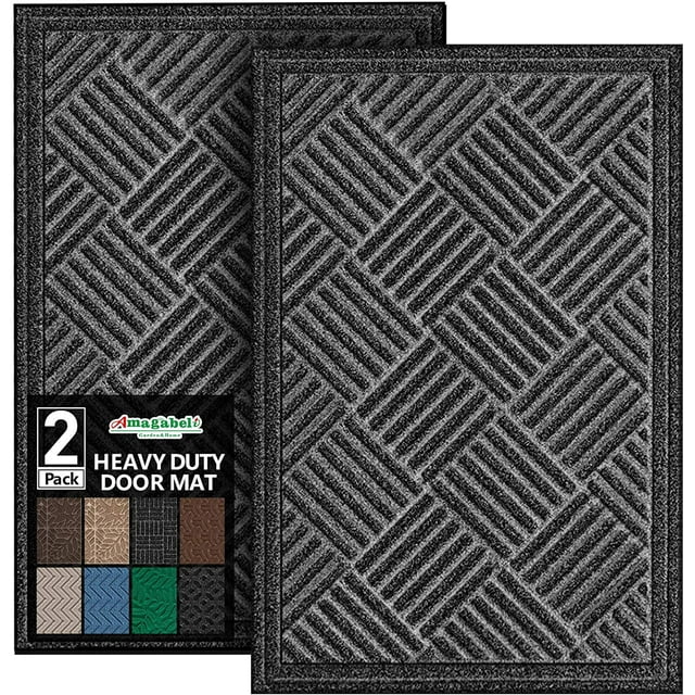 Amagabeli 2 Pack Large Outdoor Door Mats 36" x 24" for Front Door ...