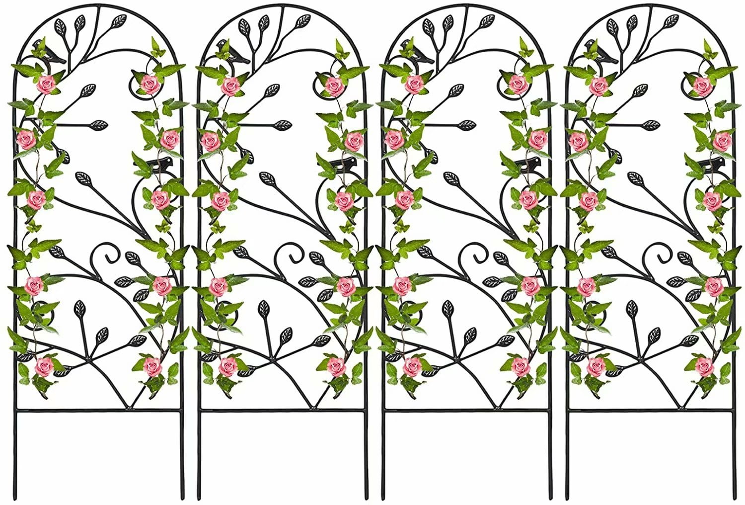 "Amagabeli 4 Pack 46""x15"" Garden Trellis for Indoor Climber Roses ...