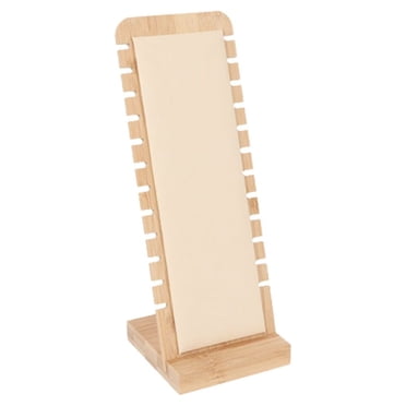Modern Jewelry Organizer Display Stand, Wood Countertop Necklace Holder ...