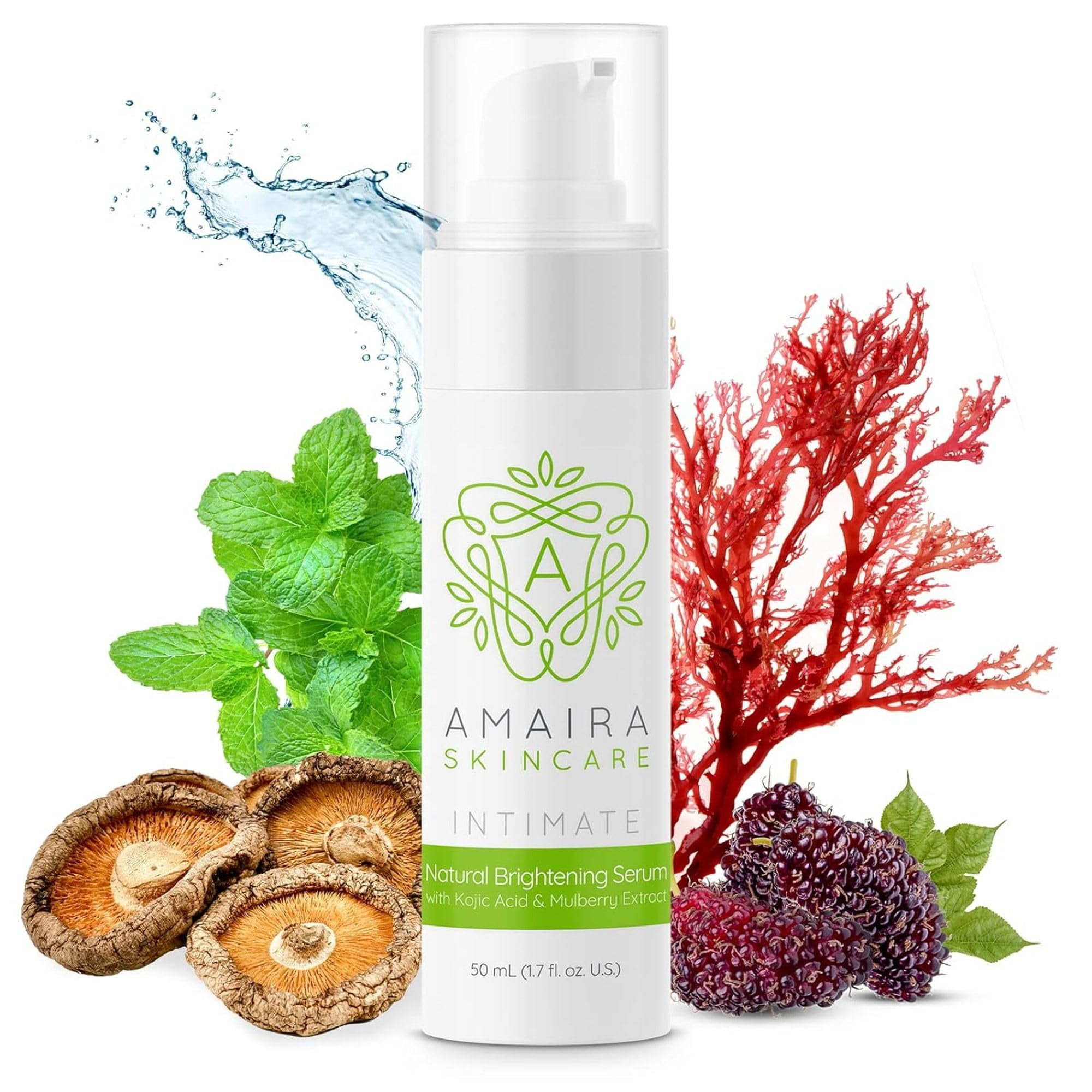 Amaira Skincare Intimate Natural SBF3 Brightening Serum - Kojic Acid ...