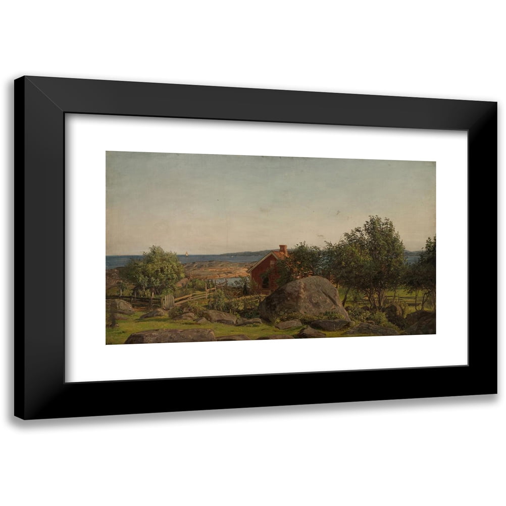Amaldus Nielsen 24x16 Black Modern Framed Museum Art Print Titled ...