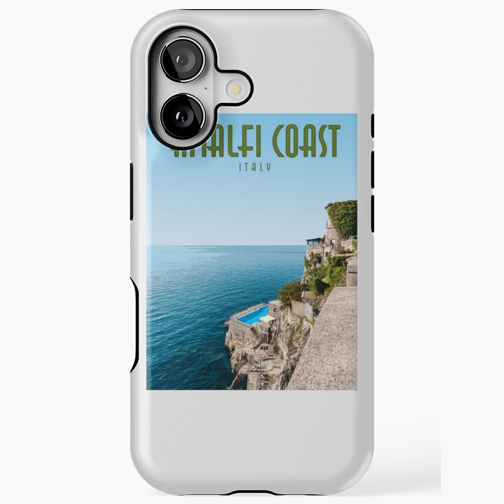 Amalfi Coast Italy Sticker Inspired Art iPhone Case 17 through 11 Pro ...
