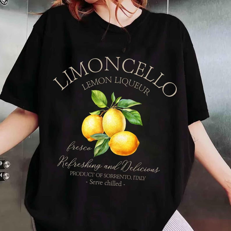 Amalfi Coast Lemon Shirt, Limoncello Summer Tee, Preppy Lemon Shirt ...