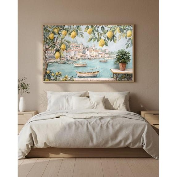 Amalfi Coast Lemon Tree Art, Unframed Paper Poster 24x36in - Walmart.com