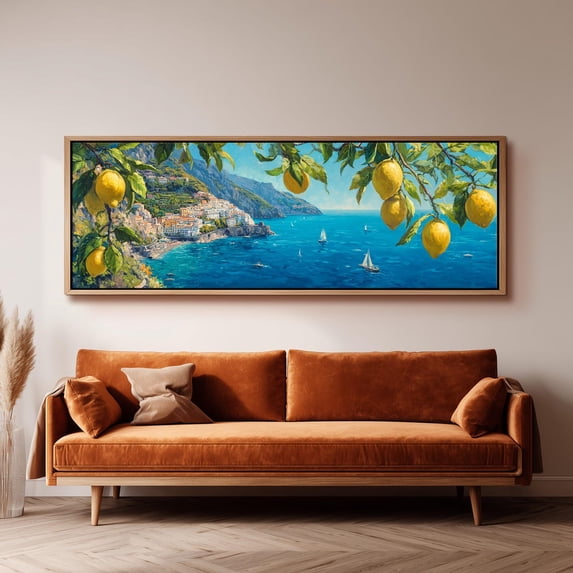 Amalfi Coast Lemon Wall Art, Unframed Paper Poster 24x36in - Walmart.com